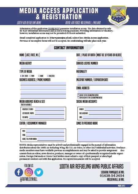 Media Requests and Information